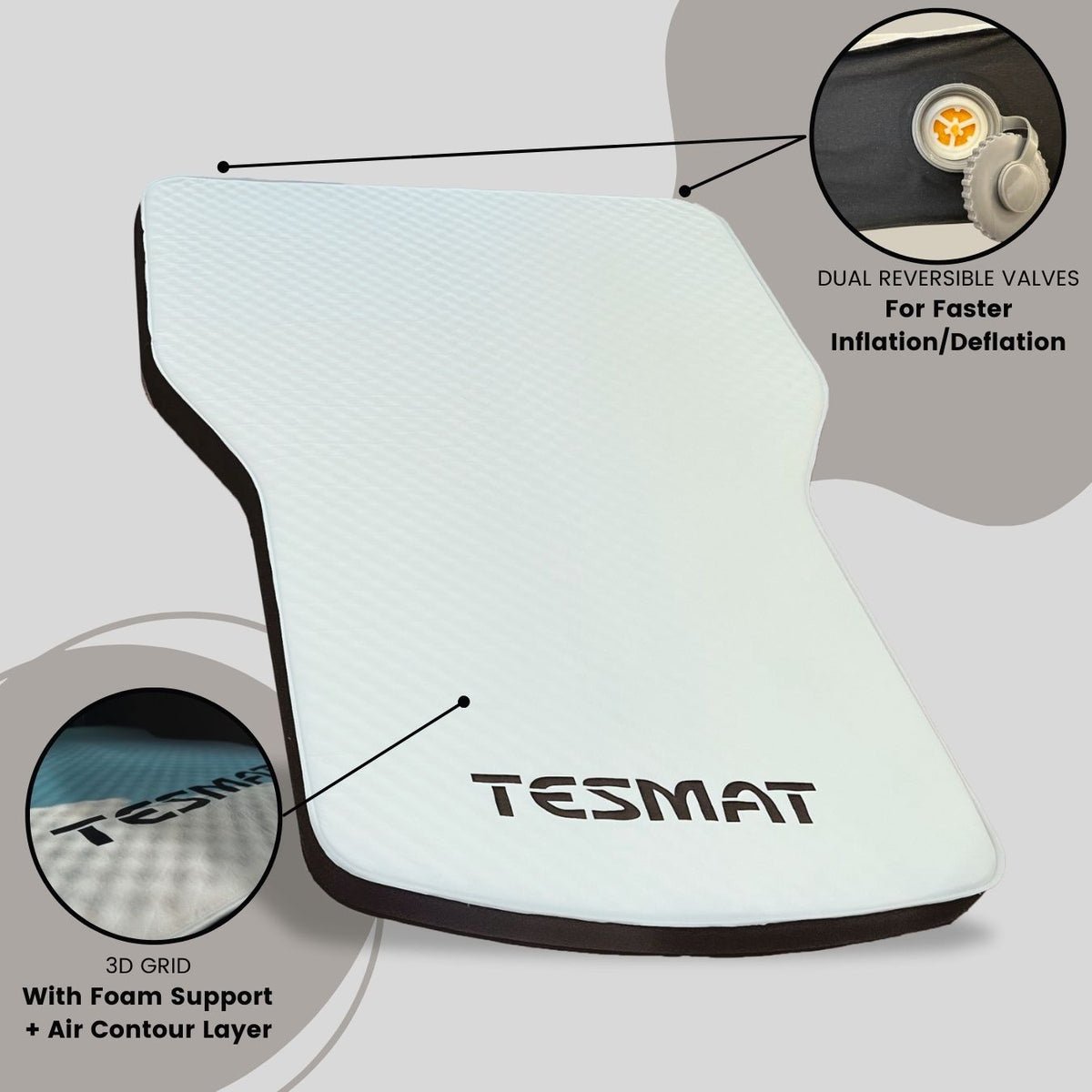 TESMAT Luxe Mattress for Model Y | Tesla Mattresses + Privacy Screens