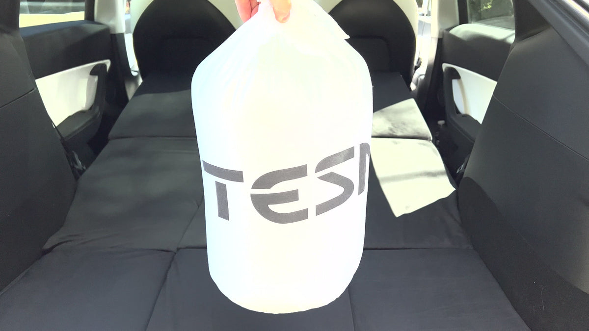 4-Piece TESMAT Comforter Set | Tesla Mattresses + Privacy Screens